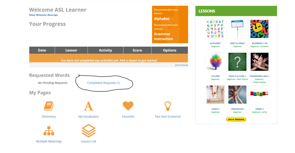 ASLdeafined Blog » Completed Request of Word