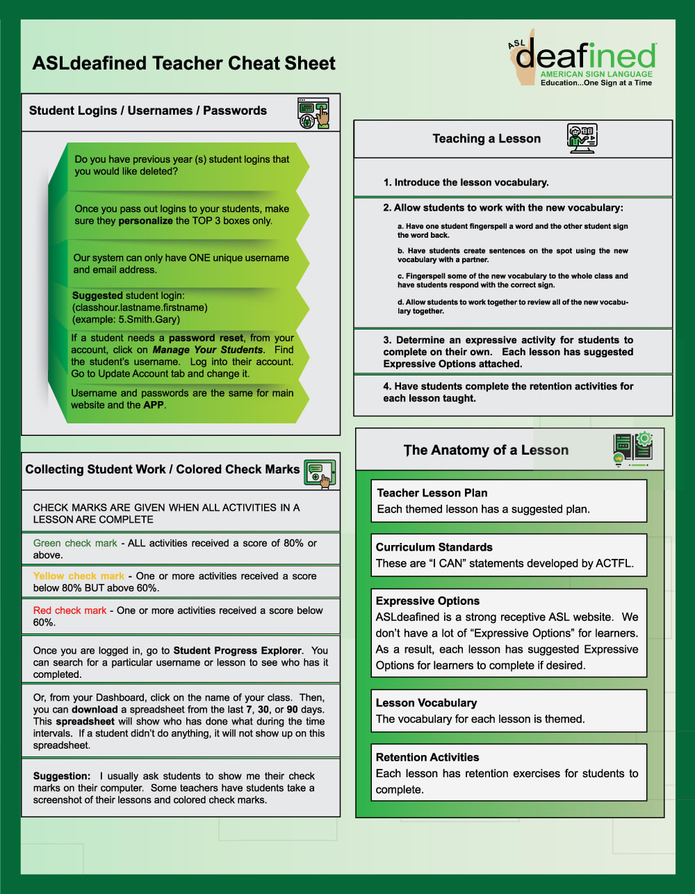 ASLdeafined Blog » ANNOUNCING… Teacher Cheat Sheet!